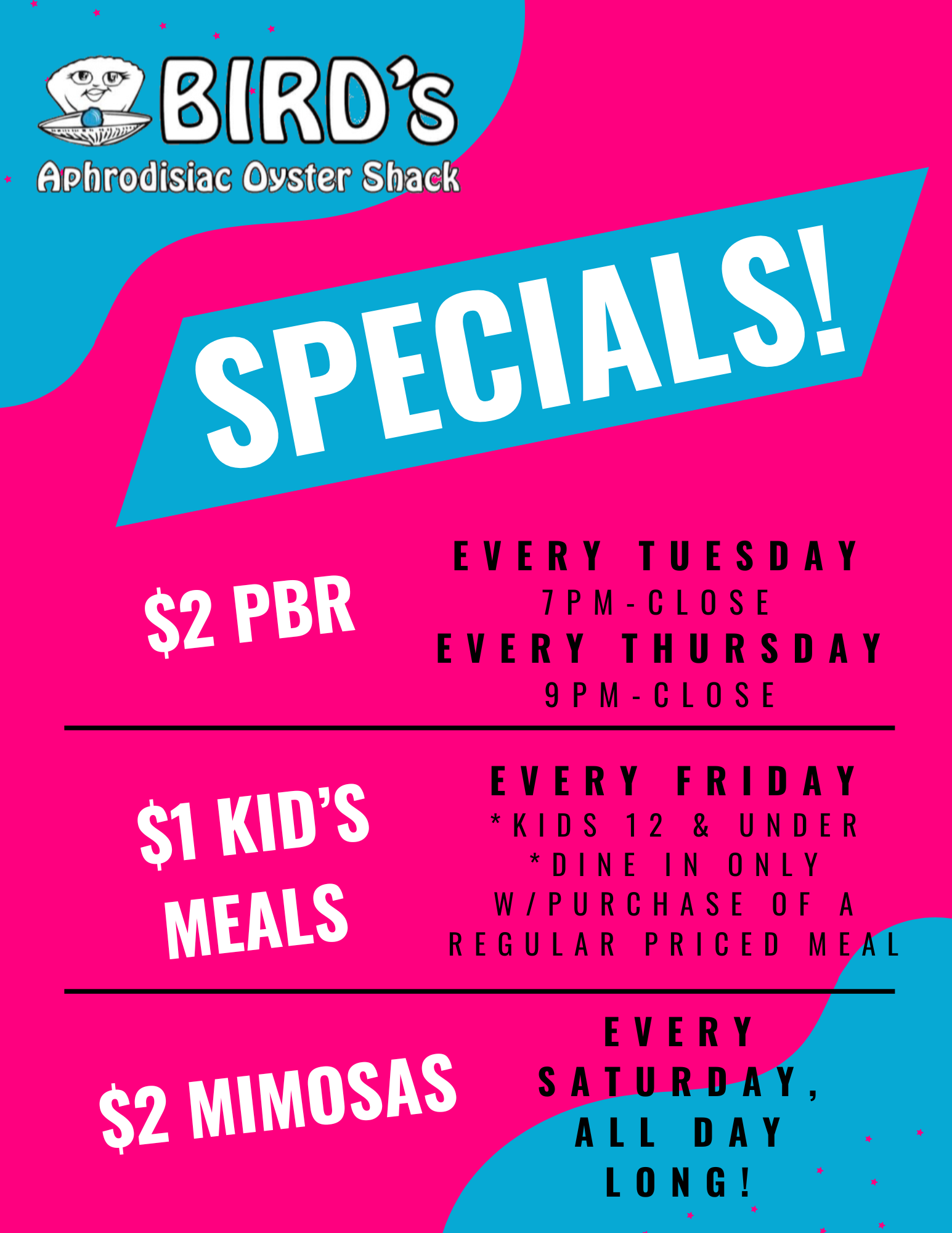 Home - Bird's Aphrodisiac Oyster Shack